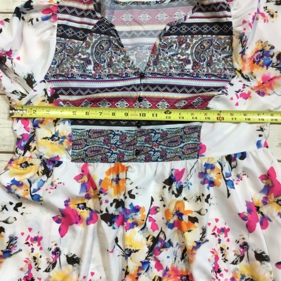 Dresses | Peasant Style Floral Print Festival Shift Dress | Poshmark